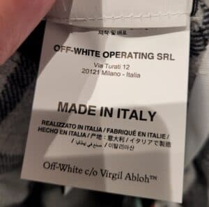 Where Is Off-White Made? Is It In Italy Or China? - The Men Hero